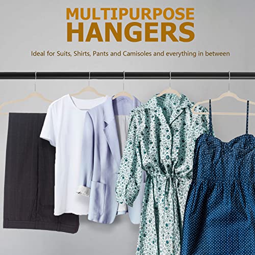 ATZJOY Clothes Hangers Non-Slip Space Saving Velvet Hangers (100 Pack, Ivory)