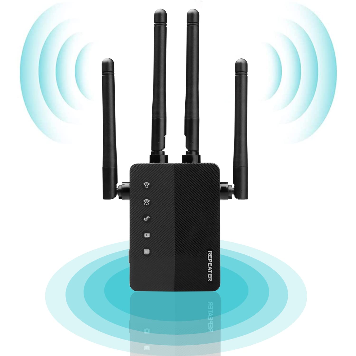 2022 WiFi Extender Signal Long Range Coverage to 8500sq.ft and 45+ Devices, Internet Booster for Home, Wireless Internet Repeater and Signal Amplifier, 5 Modes, Easy Setup