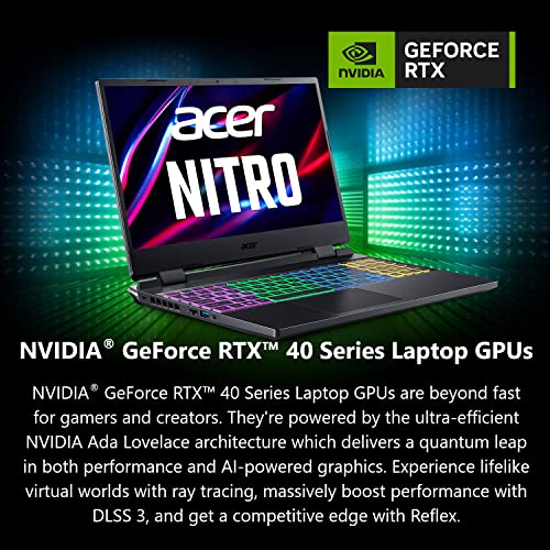 Acer Nitro 5 Gaming Laptop | Intel 12th Gen i7-12650H | NVIDIA GeForce RTX 4060 Laptop GPU | 15.6β FHD 144Hz IPS Display | 16GB DDR5 | 1TB Gen 4 SSD | Killer Wi-Fi 6 | RGB Backlit KB | AN515-58-781P