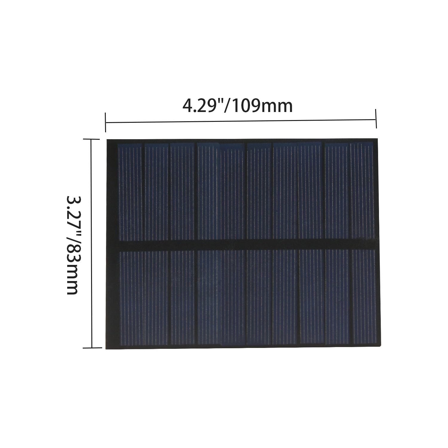 2Pcs Mini Solar Panels for Solar Power, 5V 200mA Mini Solar Panel Kit DIY Electric Toy Photovoltaic Cells Solar Epoxy Cell Charger 4.29"*3.27"(109mm*83mm)
