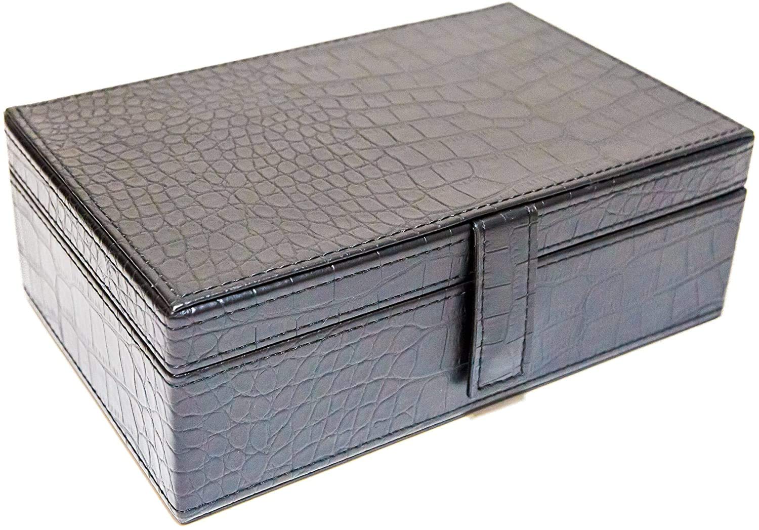 Bello Games New York, Inc. Flushing Meadows Double Nine Black Professional Jumbo Size Tournament Dominoes Set in a Black Leatherette Case