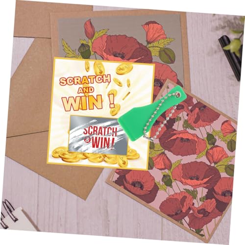 Abaodam 20 Pcs Handy Ticket Scratcher Tool Convenient Plastic Scraper for Labels and Stickers Multi-Purpose Scraper Scraper