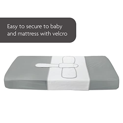 Baby Brezza Safe Sleep Swaddle Blanket for Crib Safety for Newborns and Infants β Safe, Anti-Rollover Blanket, White