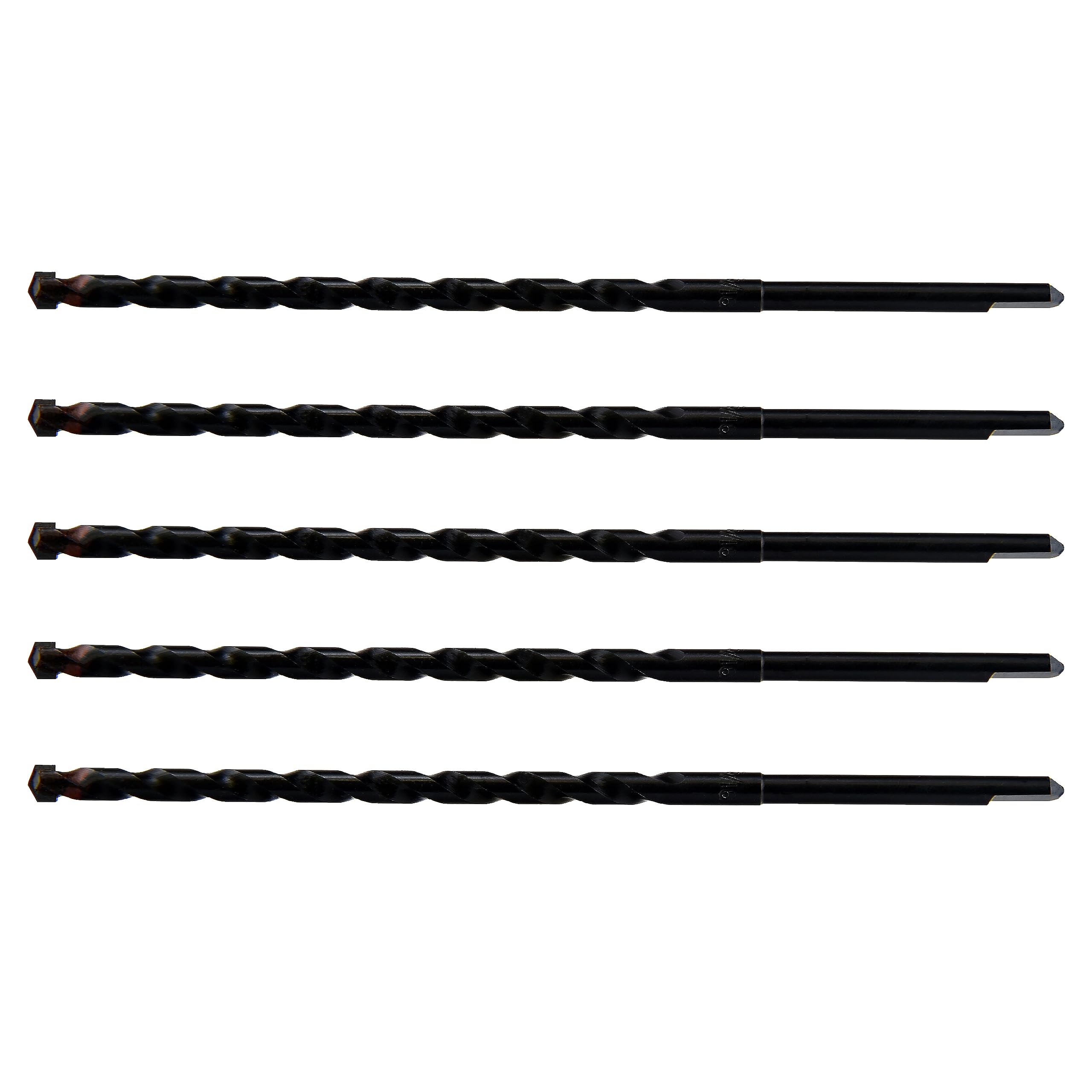 MAXTOOL 3/16" x 5-1/2" Masonry Drill Bits Concrete Carbide Tip Drills with Tenon Pre-Drill Holes for Concrete Screws in Concrete; MD00B10R12P5