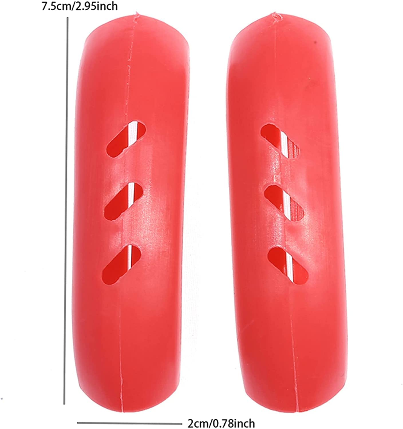 2PCS Silicone Anti-Scald Pot Handle Cover - 2023 New Non-Slip Silicone Pot Handle Sleeve, Assist Handle Holders Set, Heat Resistant Potholder Cookware Handle Covers for Kitchen Use (1 Pair - Red)