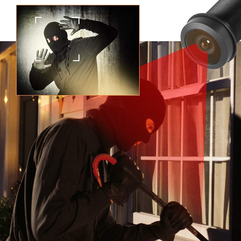 Replacement Cam Lens Fixed Lens Lens, Home Protection Camera Lens, Home Security Camera System 1.44mm 1/2.5 Wide Angle for Home CCTV Surveillance Camera