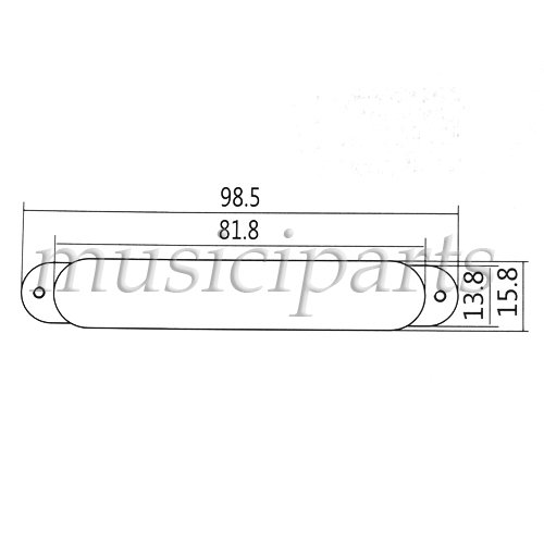 2pcs Single-coil Pickup Chrome Alnico Lipstick Tube Pickup For Electric Guitar