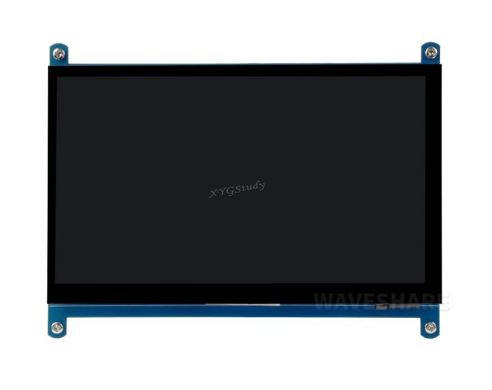 7inch HDMI LCD (C), HDMI Interface Raspbian LCD 1024 * 600 Capacitive Touch Screen Display Mini PC Supports Raspberry Pi 4 3 2 Model B B+ A+ & BeagleBone Black & Banana Pi/Pro @XYGStudy