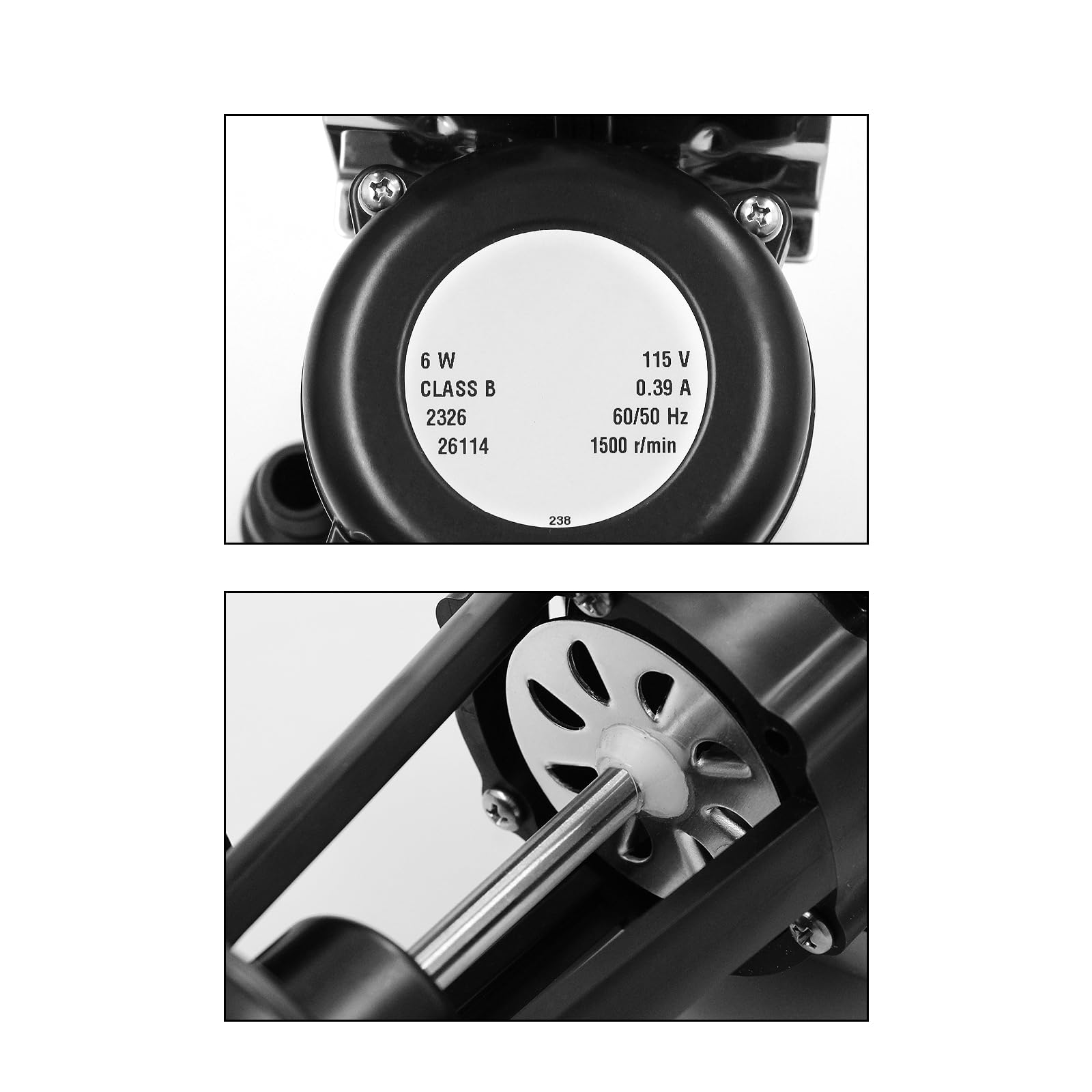 7623063 Water Pump Assembly Compatible with manitowoc Ice Machine made by OEM Parts Manufacturer for A, B, C, E, G, H, J, K, M, P and Q Series,115V, 60Hz, 6W