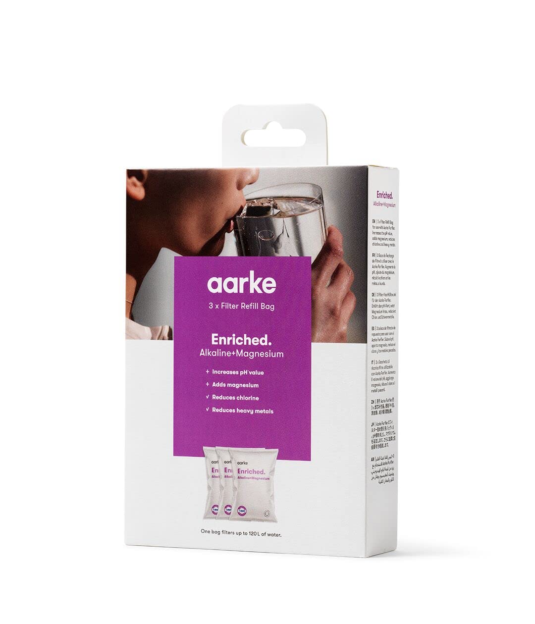 aarke Filter Refill | Enriched | Replacement Granules for aarke Purifier | 3 Pack