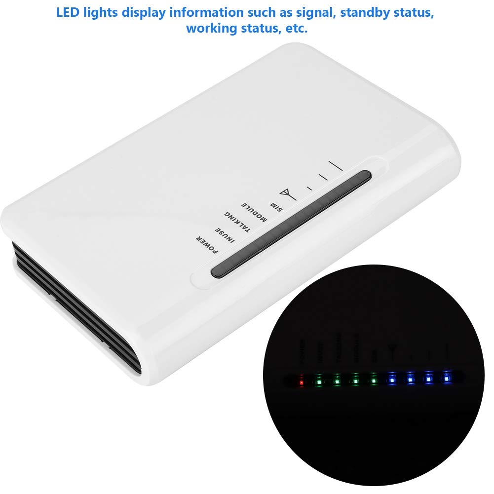Xinwoer LED Fixed Wireless Terminal Quad-Band GSM 850/900/1800/1900MHz Alarm, for Telephone Landlines, Alarms, Recording Boxes(US)
