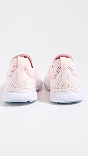 APL: Athletic Propulsion Labs Women's Techloom Breeze Sneakers, Cream/Fire Coral/White, 7 Medium US