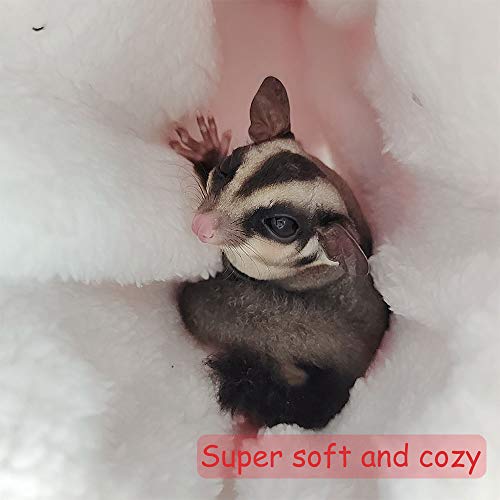 Oncpcare Hanging Tunnel for Small Animals, Hanging Hamster Toys, Sugar Glider Hammock Cage Accessories Bedding for Chinchilla Ferret Squirrel Guinea Pig Rat Playing Sleeping