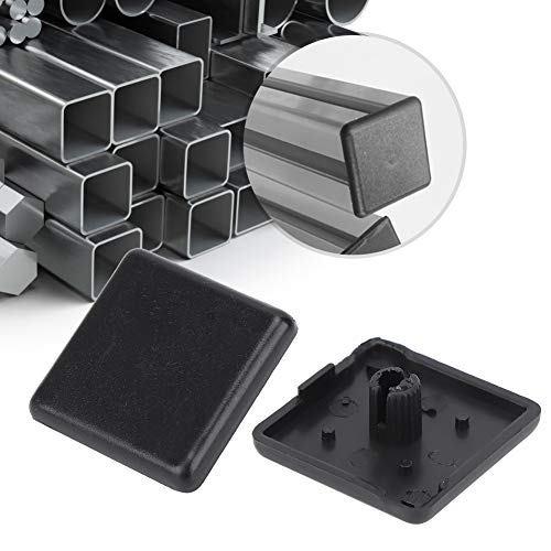 50Pcs Aluminum Profile End Cap Cover Kit Black Plastic Fasteners for 2020/3030/4040 EU Standard(2020)