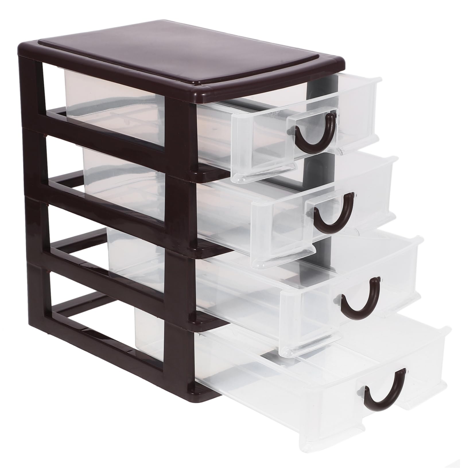 ABOOFAN 4 Cosmetic Containers Compact Stacking Drawer Sundries Holder Cosmetic Organizer Drawers Storage Boxes for Organizing Toiletry Containers Bin Organizer Storage Rack Office Desktop