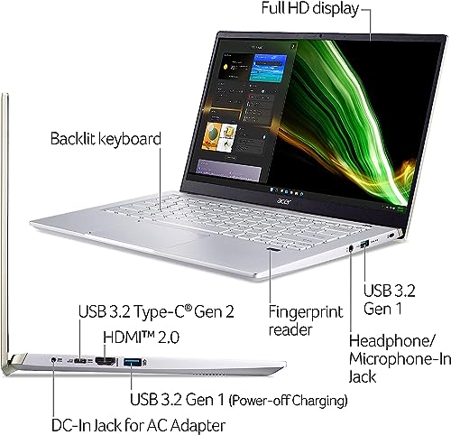 Acer Swift X Creator Laptop | 14" FHD 100% sRGB | AMD Ryzen 5 5600U | NVIDIA GeForce RTX 3050 | LPDDR4X | Wi-Fi 6 | Backlit Keyboard | Windows 11 Home | w/Mousepad (8GB LPDDR4X RAM | 1TB PCIe SSD)