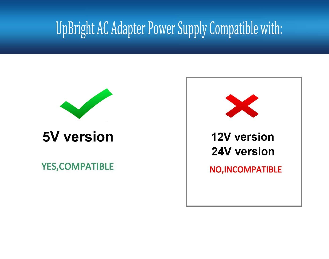 UpBright 5V AC/DC Adapter Compatible with Philips Hue Bridge Hub 2.0 2.1 3241312018A 1st 2nd Gen CE0979 458471 464479 S003PU0500060 S005BMM0500100 APD WB-10E05R SBD7000 AD300/37 Power Supply Charger