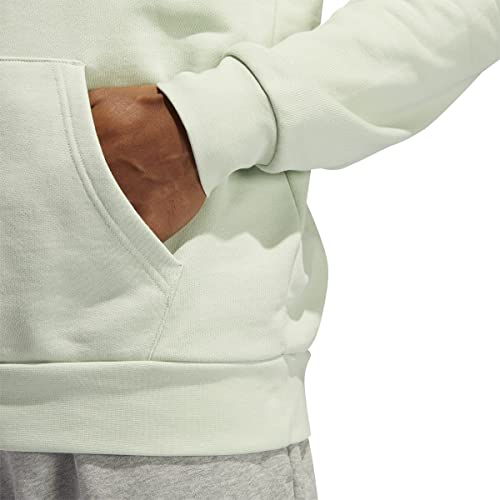 adidas Men's Embroidery Graphic Hoodie, Linen Green, Medium