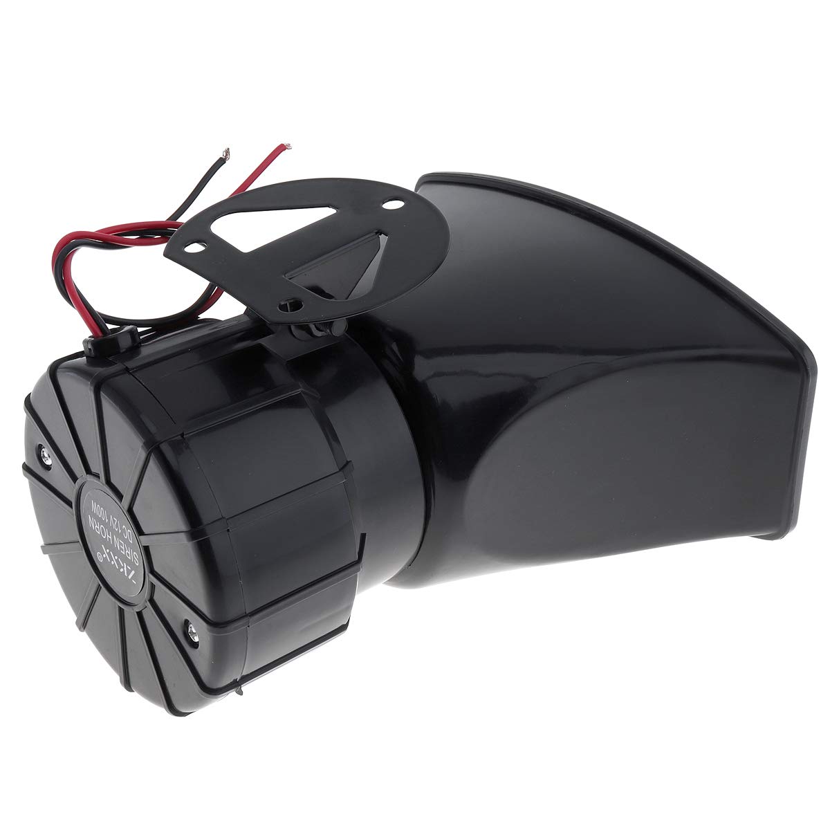 ePathChina 7 Sounds Loud Car Warning Alarm Police Fire Siren Horn Speaker with Brown Remote Controller 12V 100W