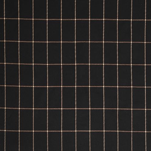 HiEnd Accents Windowpane 3 Piece Super Queen Duvet Cover Set, Black Plaid Bedding Set, Classic Modern Rustic Bed Set, 1 Duvet Cover and 2 Pillow Shams