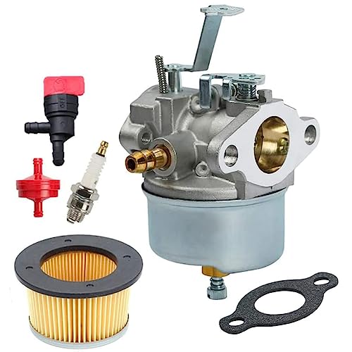 632230 Carburetor for Tecumseh 631828 631067 631067A 632076 H30 H50 H60 HH60 HH70 5hp 6hp 4 cycle Tecumseh Engines carb snowblowers & Troy bilt horse tiliers 47279 carb with 30727 Air Filter kit-