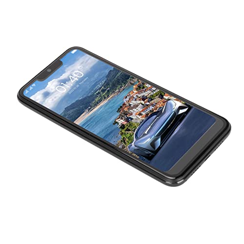 IP13 Pro Max Unlocked Cell Phone, 6.1inch HD Display, 32GB, Dual SIM Card, Factory Unlocked Smartphone with Face Recognition, for Android 6, 2800mah Long Standby, with Headset, Phone Case(Black)