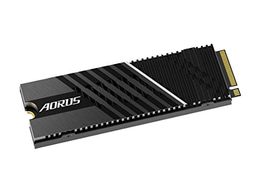 GIGABYTE AORUS Gen4 7000s SSD 2TB PCIe 4.0 NVMe M.2, Nanocarbon Coated Aluminum Heatsink, 3D TLC NAND, SSD- GP-AG70S2TB