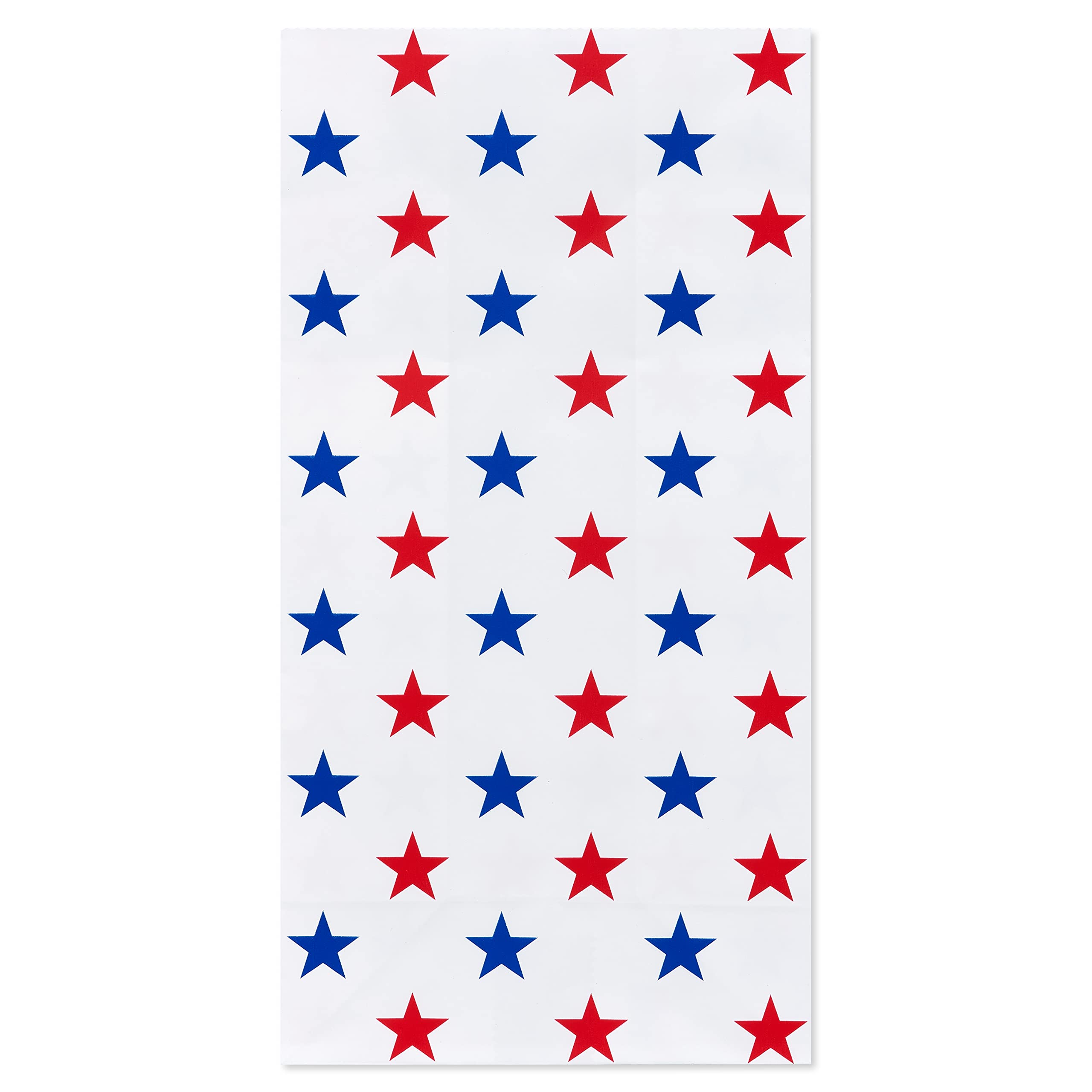 American Greetings 10" Large Patriotic Gift Bags, Red, White and Blue (16-Count)