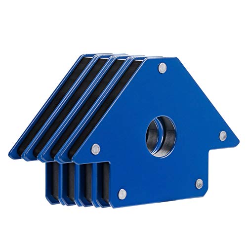 50LBS Arrow Welding Magnet Holder 4pcs 4" Strong Magnetic Metal Working Mig Tools and Equipment Workshop Welder Magnets Welding Clamps 45, 90, 135 Degree Angle