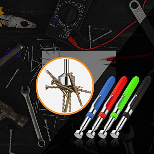 4 Pcs Telescoping Magnet Pickup Tool Extendable Magnetic Sticks Pick up Grab Tool for Men Practical Gifts for Dad, Husband, Father's Day, Valentine's Day, Christmas Gifts(5 lb)