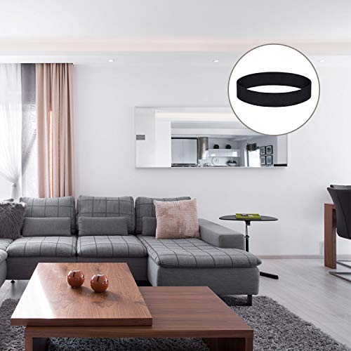Outus Couch Sectional Connectors Sofa Couch Straps Sofa Rubber Band for Sliding Sofa, Black (8 Pieces)