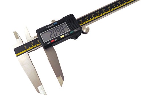 Absolute Digital Caliper 12โ / 300 mm Digital Calipers Accurate to 0.0015โ/12โ Hardened Stainless Steel ODC-12