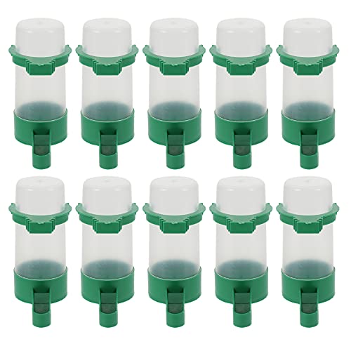 Alipis Bird Waterer Birds Water Dispenser Hanging Birds Cage Cup Automatic Bird Water Feeder Parakeet Food Bowl for Parrot Canaries Finches Budgie, 10pcs Bird Water Feeder