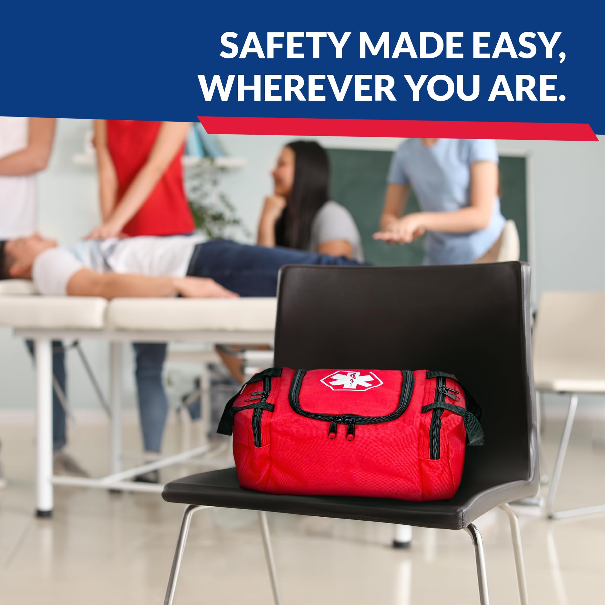 Dixie EMS Dixigear Empty First Responder II Bag 10.5" x 5" x 8" - Red