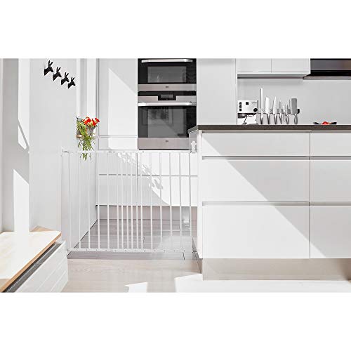 BabyDan MultiDan Metal Safety Gate, 24.6-42.2 inches, Adjustable, Wall-Mounted, Adjustable, Steel Construction, Made in Denmark