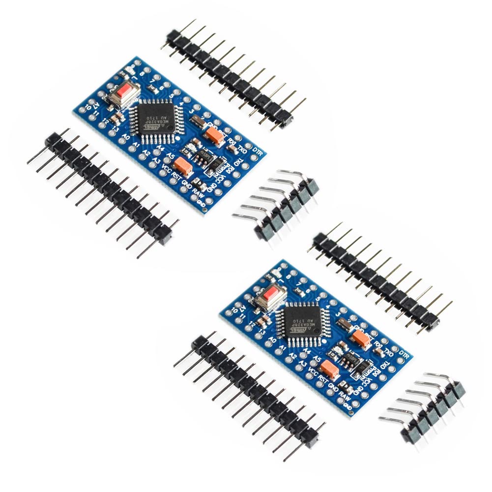 DIYmall Pro Mini Module 3.3V 8Mhz Breakout Board ATMEGA328P-AU for Arduino Esp8266 (Pack of 2pcs)