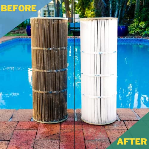 AhhSome Hot Tub, Swim Spa & Pool Filter Cleaner, Hot Tub Filters & Cartridge Cleaner Soak Solution, Works Great on Sand Filters, Improves Tub Filter Efficiency, 6 Months Cleaning in a Single Container