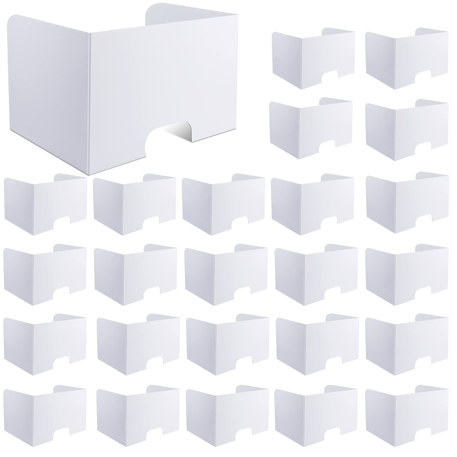 24 Pcs Privacy Boards for Students 18x22x13 Inch Classroom Desk Dividers Test Dividers Computer Lab Privacy Board Desk Privacy Panel Desktop Partition for School Office Home