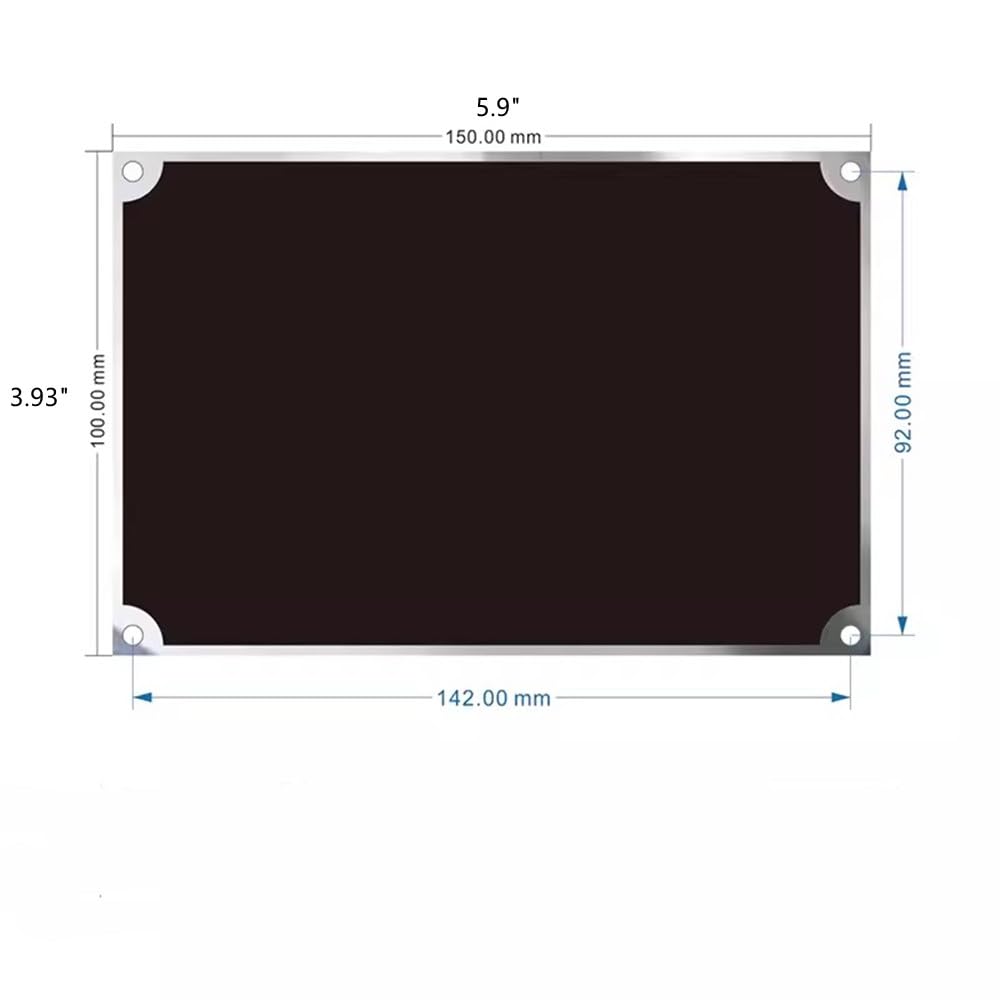 Metal Engraving Sheets for Etching Blank Anodized Aluminum Sheets for Crafting - 5 Pack 4inchX6inch Nameplate Metal Aluminum Plate Signs