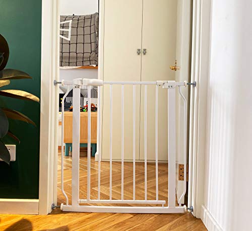 BalanceFrom Easy Walk-Thru Safety Gate for Doorways and Stairways with Auto-Close/Hold-Open Features