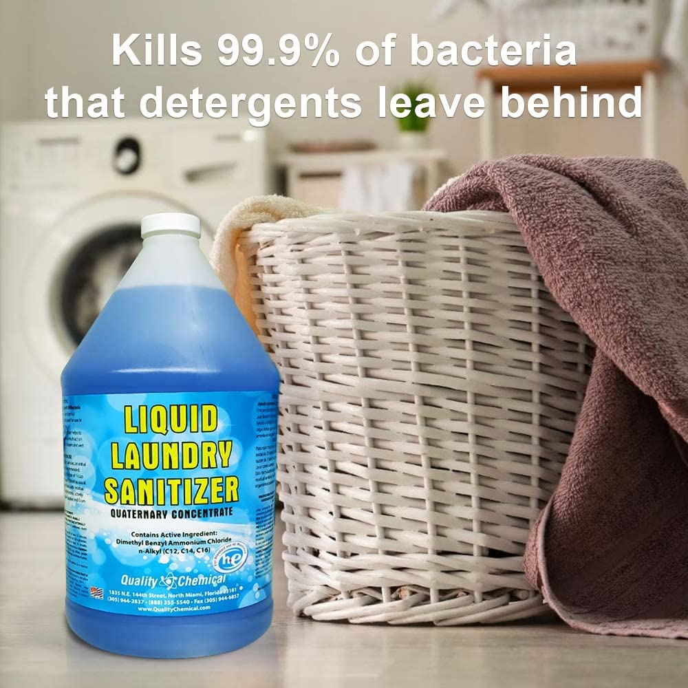 Laundry Sanitizer/for Commercial or Household use/Made in USA/Quality Chemical / 1 Gallon (128 oz.)
