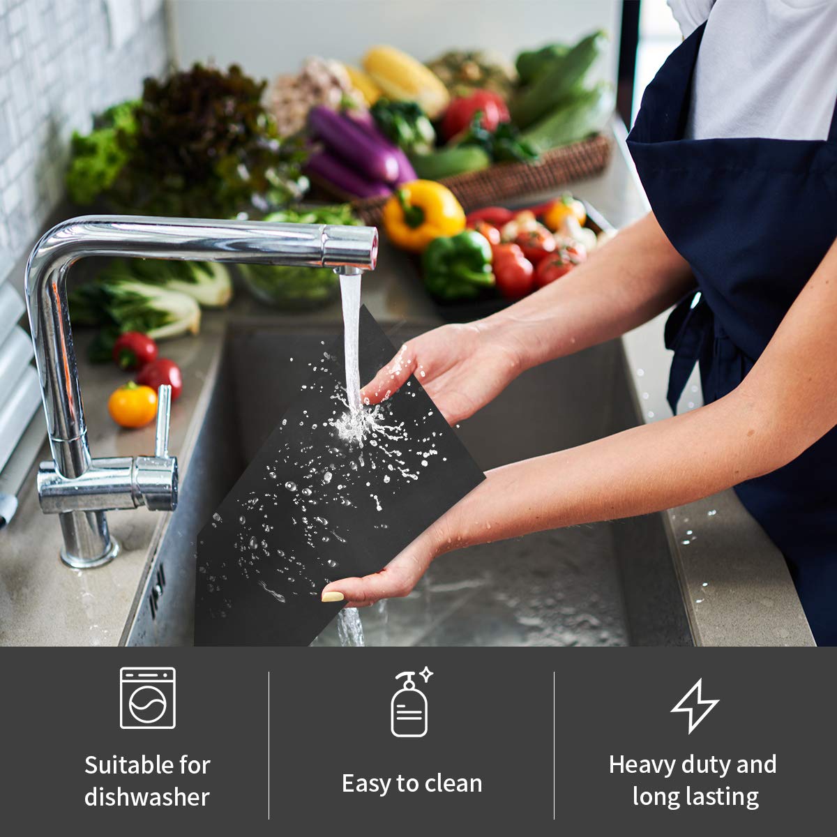 3 Set Nonstick Oven Liner for Bottom of Electric, 16x20 inch Thick Heavy Duty Teflon Oven Liners Mat, Reusable BBQ Grill Mat, and Easy to Clean Barbecue Grilling Mat