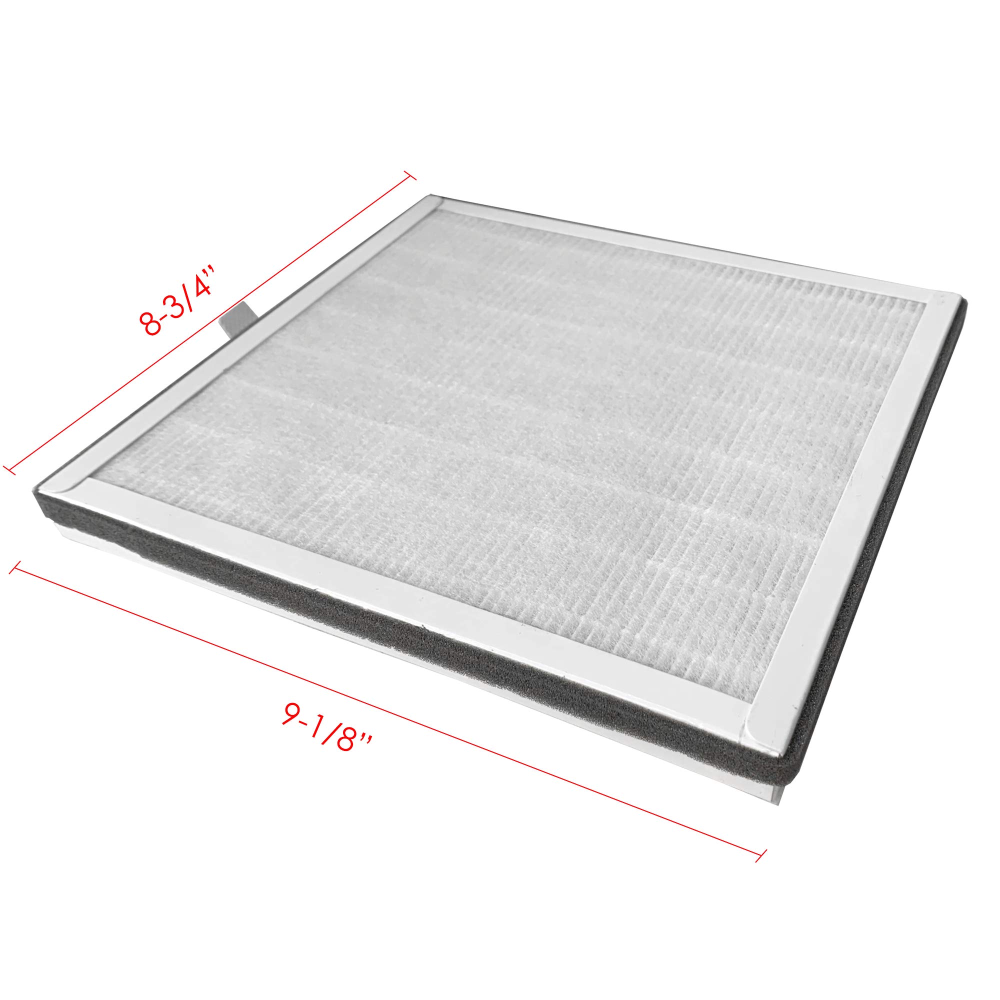 Flintar 3-in-1 H13 Grade True HEPA Replacement Filter, Compatible with Pure Enrichment PureZone Air Purifier PEAIRPLG (Not For Levoit Vital 100), 2-Pack