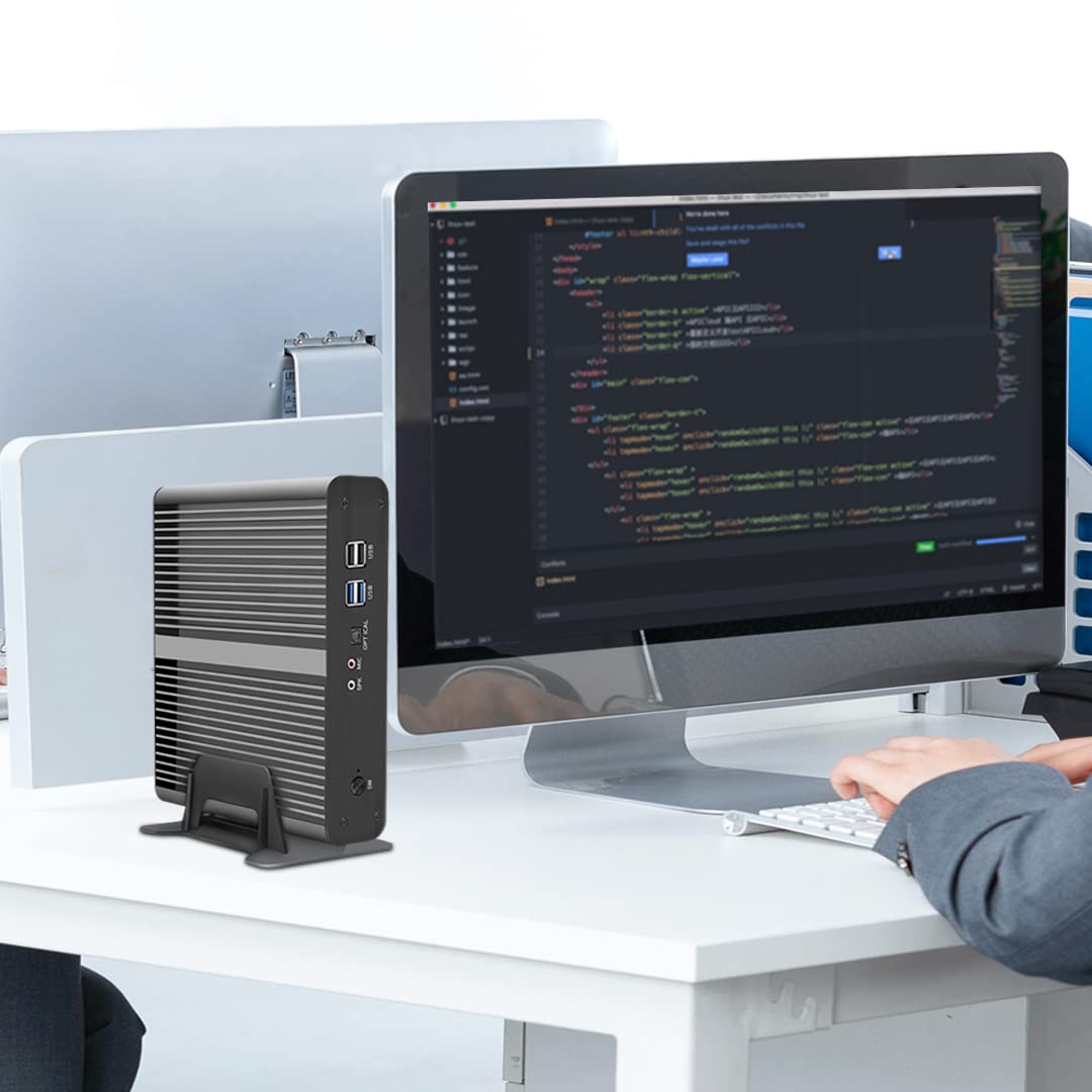 msecore Mini Desktop PC/HTPC, i7-1065G7 (up to 3.90GHz) Computer, 16G DDR4| 256G SSD, 2*HDMI, Support 4K, Dual Monitor, Dual NIC, Windows 11 Pro
