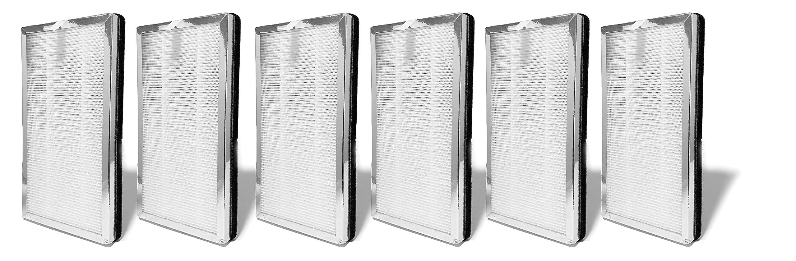 Nispira True HEPA Replacement Filter with Activated Carbon Compatible with MA#15 Air Purifier Part MA#15R. 6 Packs