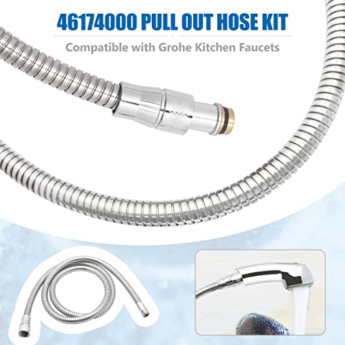 46174000 Hose Replacement,Compatible with Grohe K4 K7 Pull-out Kitchen Faucet(59-In)