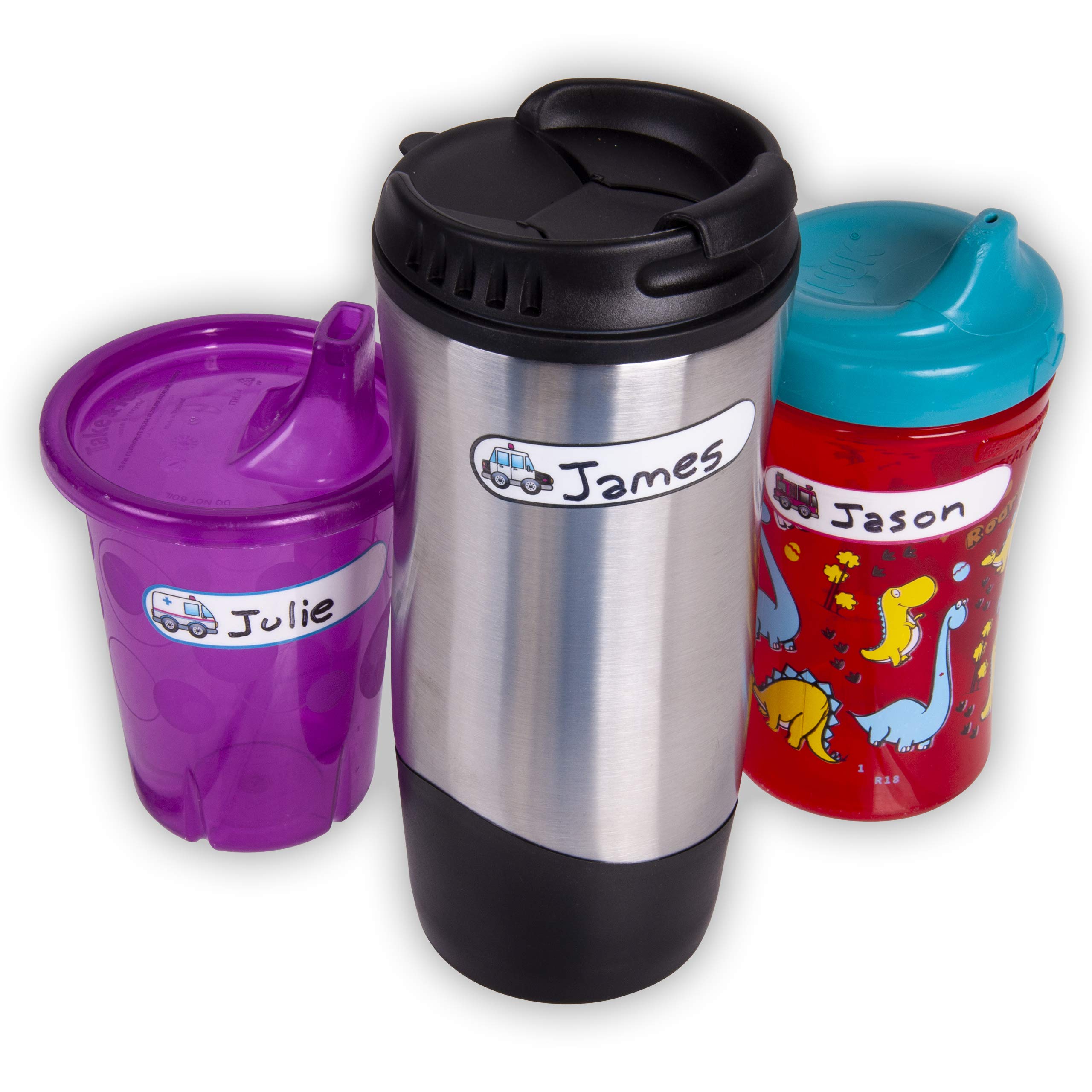 Baby Bottle Labels - Write On Self Laminating - Microwave and Diswasher Safe - Great for Daycares! Made in USA by Kenco (1 Pack)