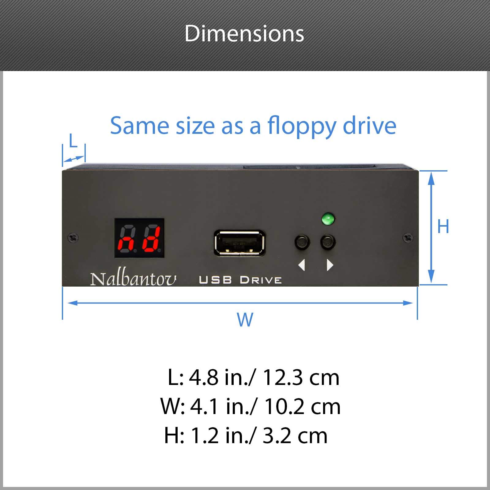 Nalbantov USB Floppy Disk Drive Emulator N-Drive 100 for Yamaha Disklavier MX100A, MX100B, MX101R, MX100MR, MX100M, MX300MR, MX202