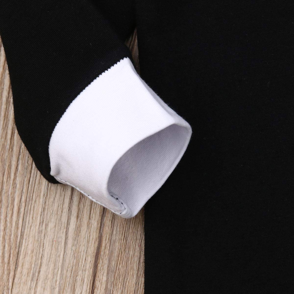 Baby Boy Gentleman Shirt Bowtie Romper Tuxedo Jumpsuit Overall Black Suit Clothes 0-18M (Black, 0-6 Months)