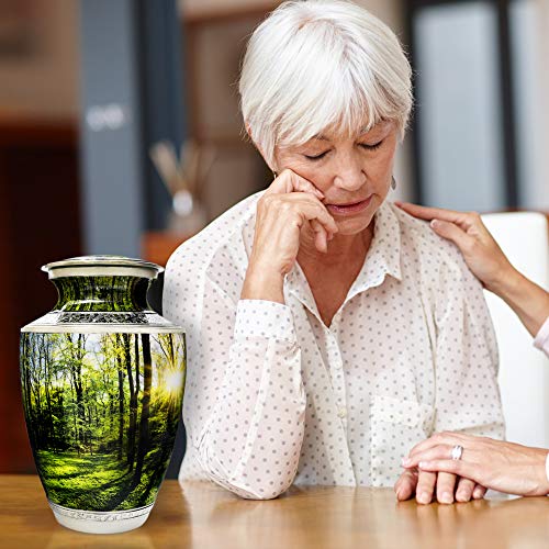 Peaceful Forest Urns for Ashes Adult Male. Cremation urns for Human Ashes Adult Female. Decorative urn for Human Ashes by Restaall